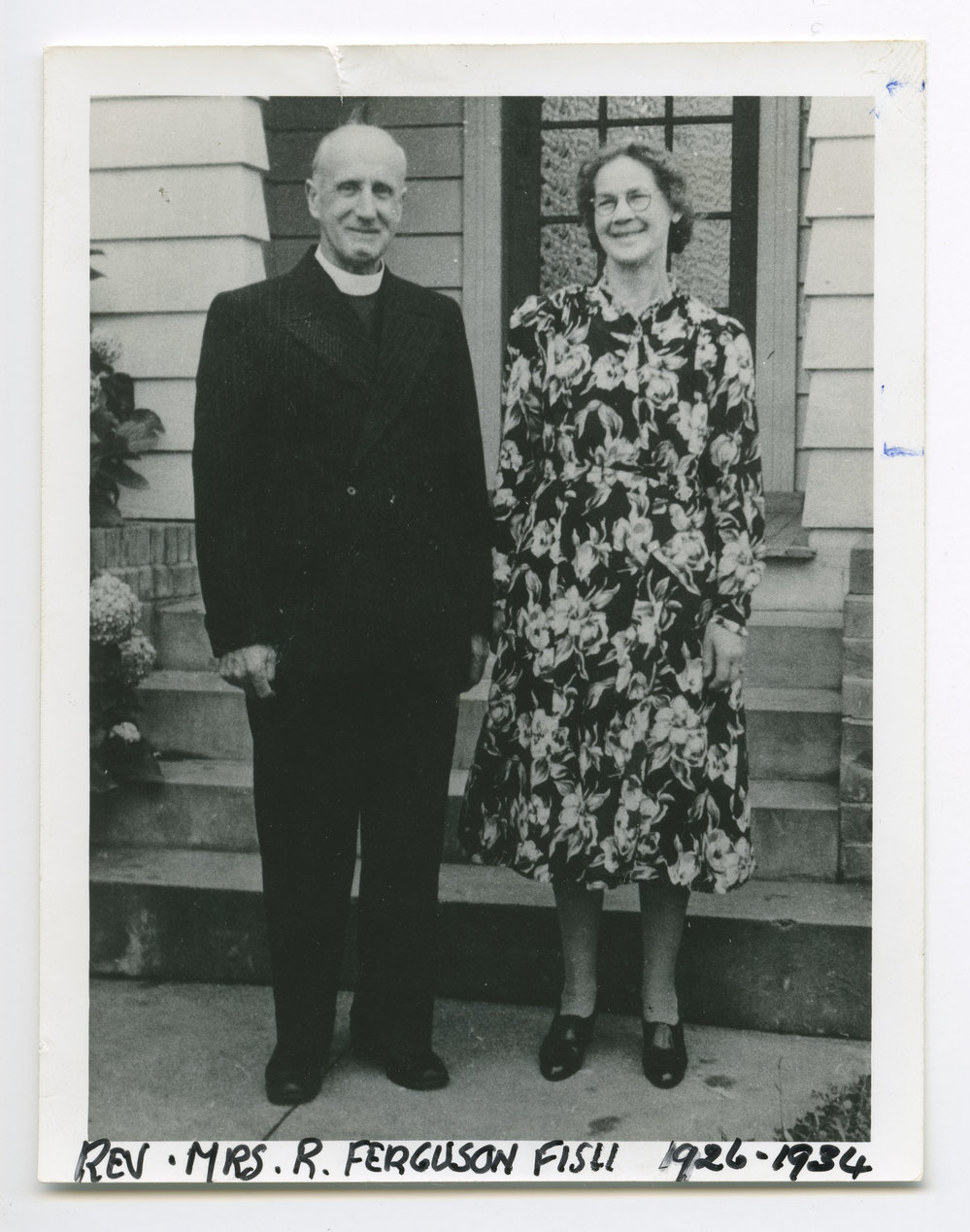 Rev. R. Ferguson and Mrs Daisy Fish | Presbyterian Research Centre
